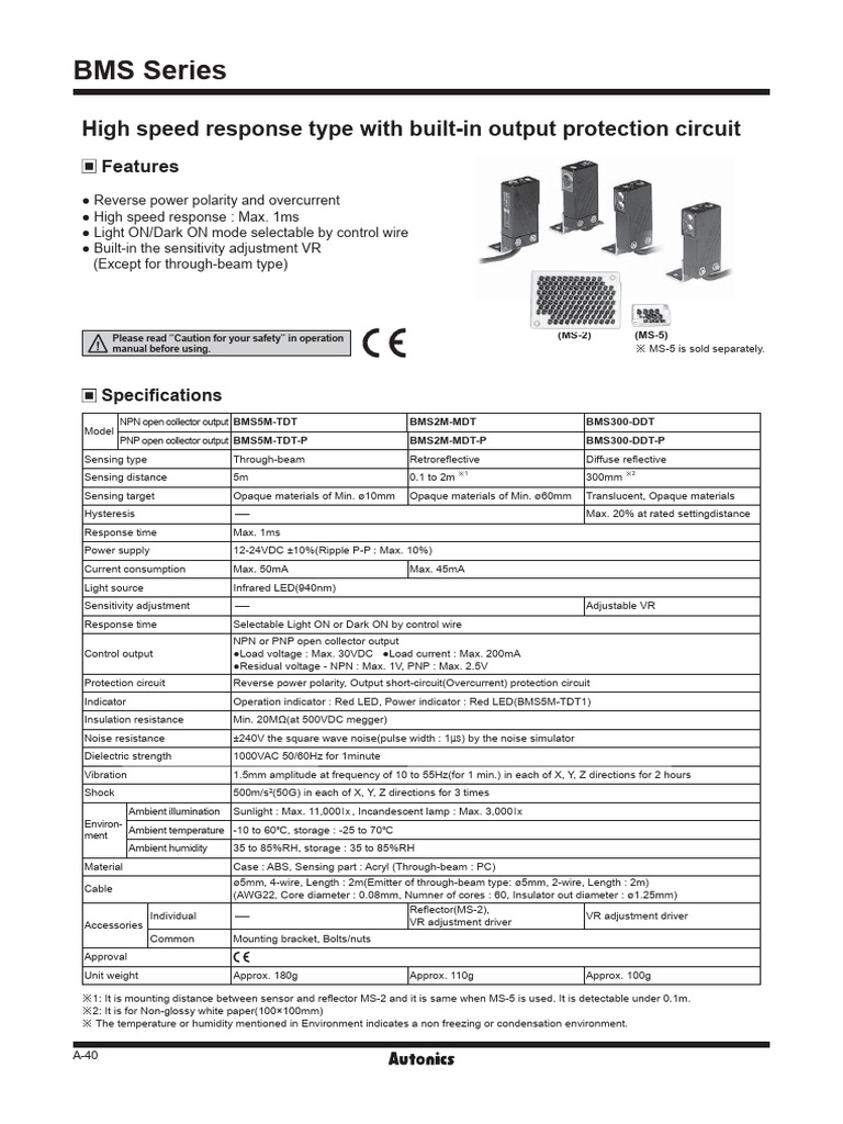 BMS Series | PDF | Bipolar Junction Transistor | Optical Fiber