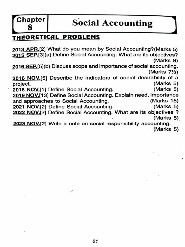 Social Accounting | PDF