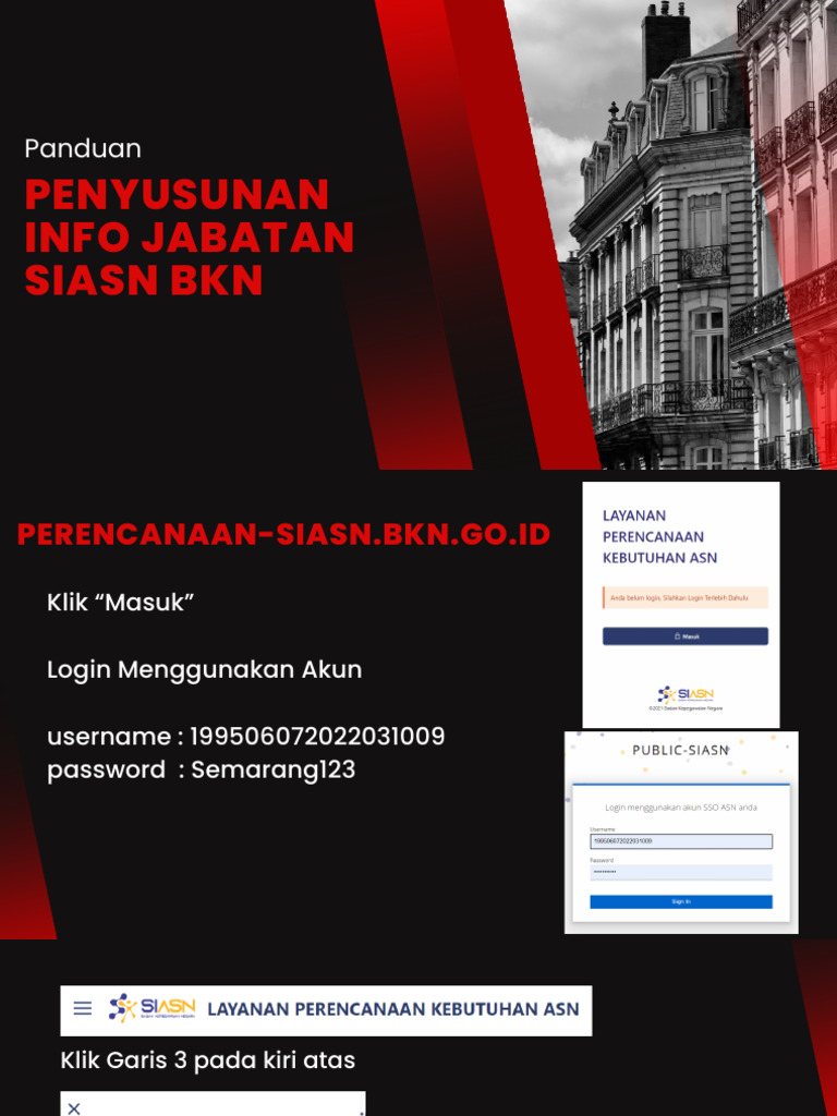 Panduan Penyusunan Infojab SIASN BKN | PDF