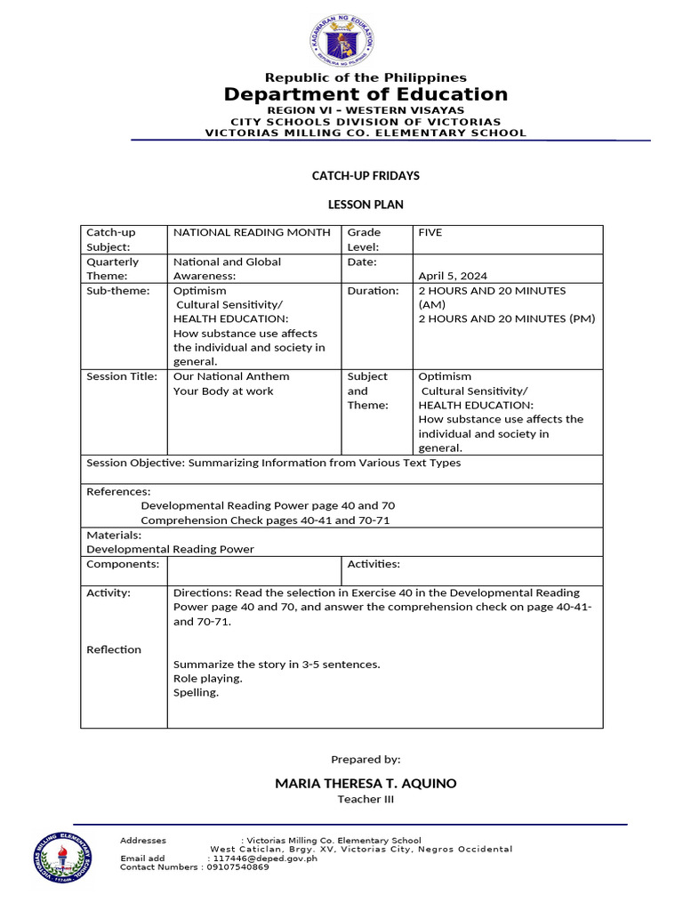 APRIL 5, 2024 | PDF | Cognition | Behavior Modification