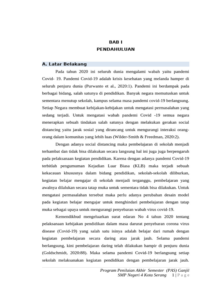 PROGRAM PAS GANJIL 2021-2022 Print | PDF | Ilmu Sosial | Kesehatan Holistik