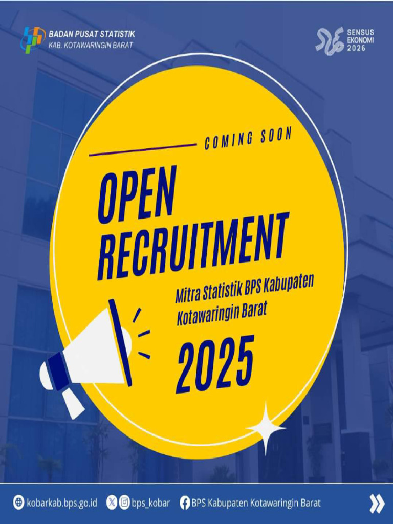 Rekrutmen Calon Mitra Bps Kabupaten Kotawaringin Barat 2025 | PDF