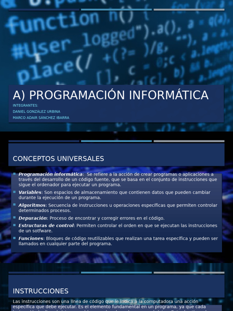 A) Programación Informática | PDF | Programa de computadora | Programación