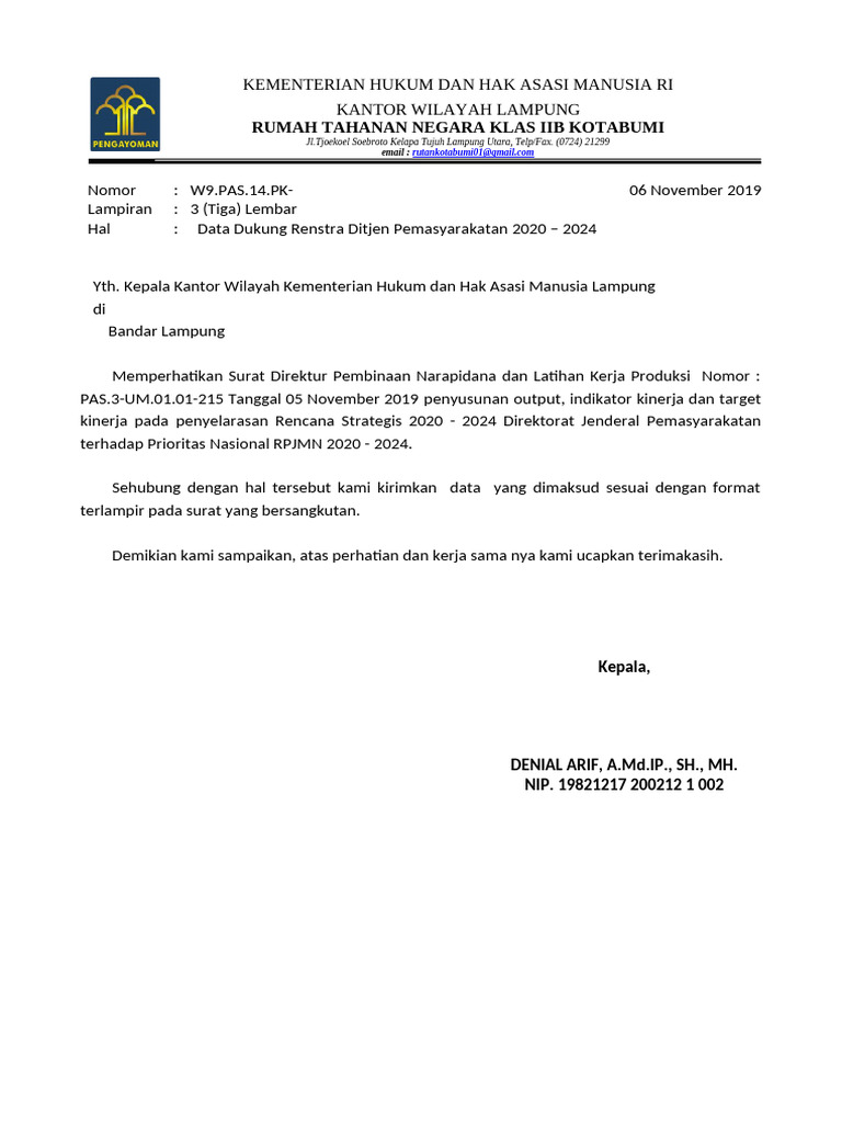 Format Surat Balasan | PDF