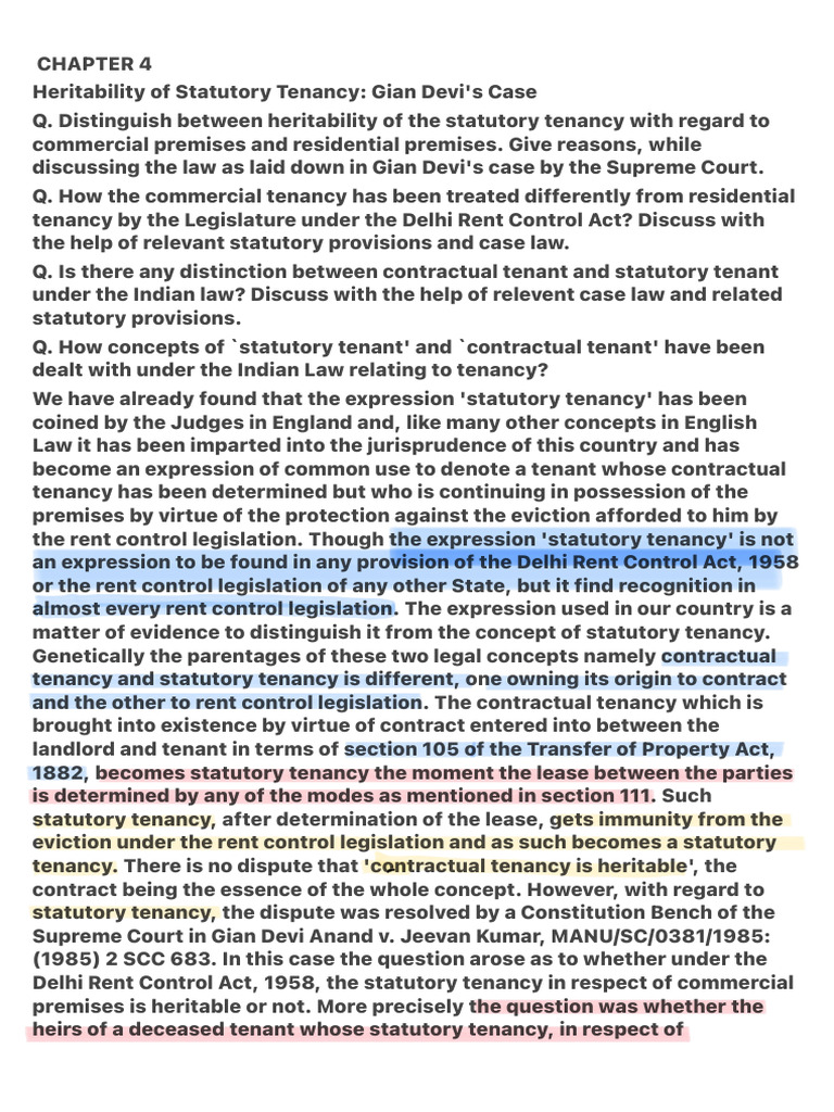 Heritability | PDF | Leasehold Estate | Lease