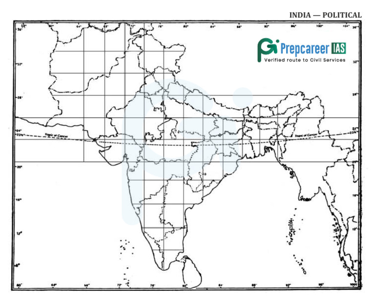 Political Map With Grid | PDF