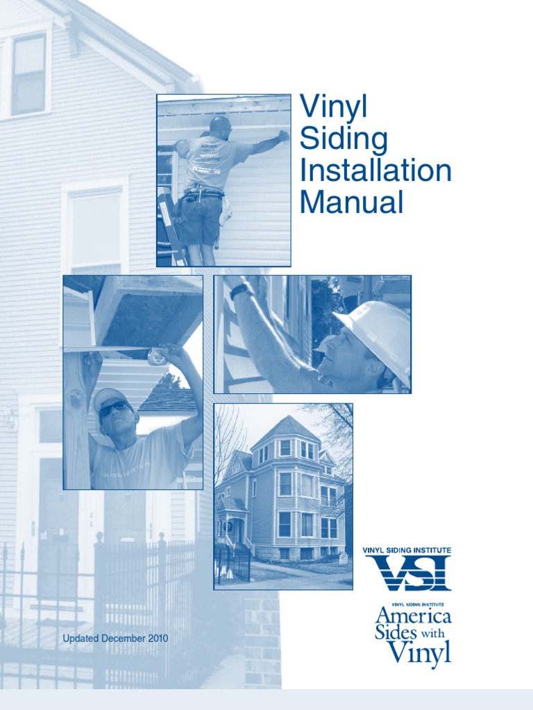 VSI 2010 Installation Manual | PDF | Framing (Construction) | Screw