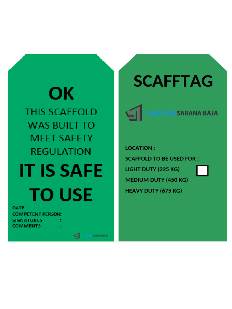 Scafftag | PDF