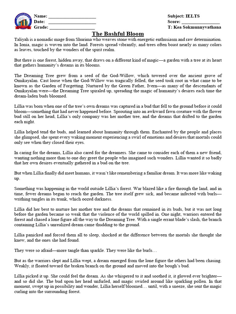 4. The Bashful Bloom | PDF