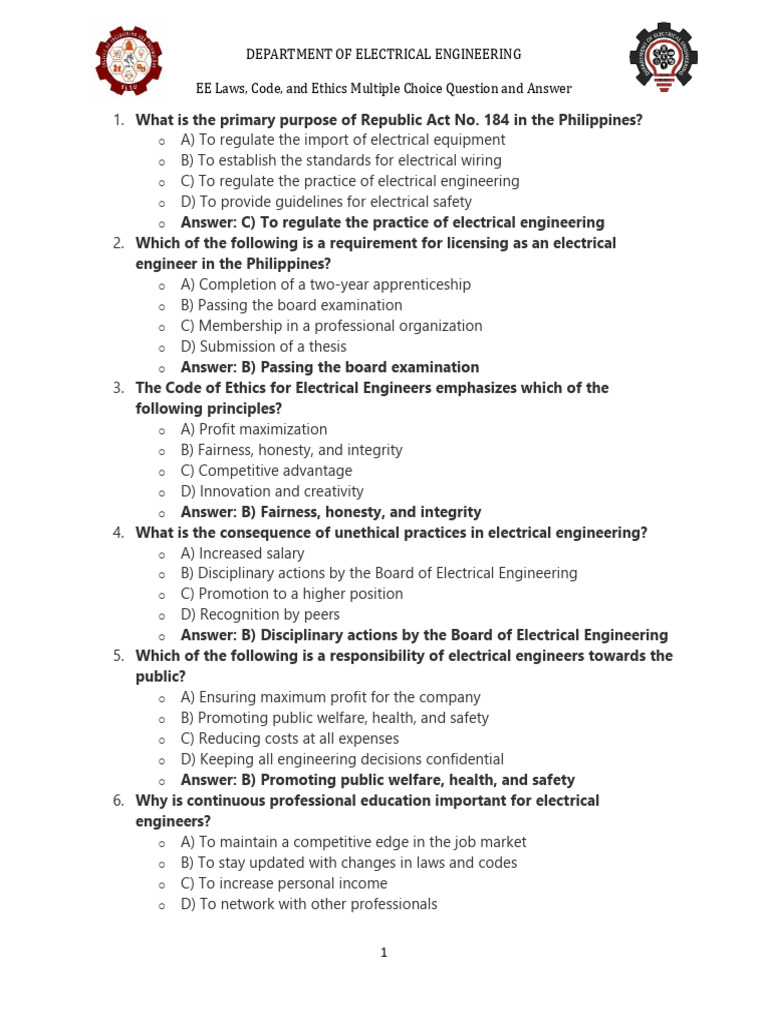 EE Laws, Codes, and Ethics | PDF | Safety | Confidentiality