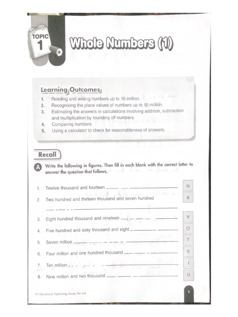 P5 Topic 1 P-1 | PDF