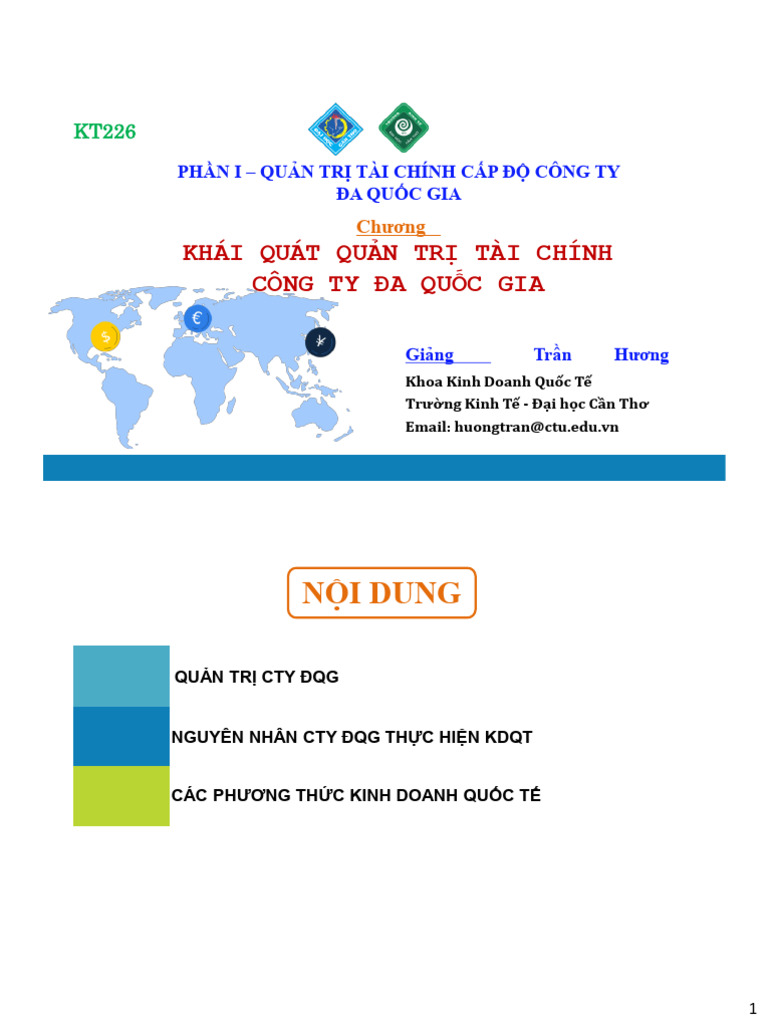 Chương 1-Khái quát về QTTC ĐQG | PDF