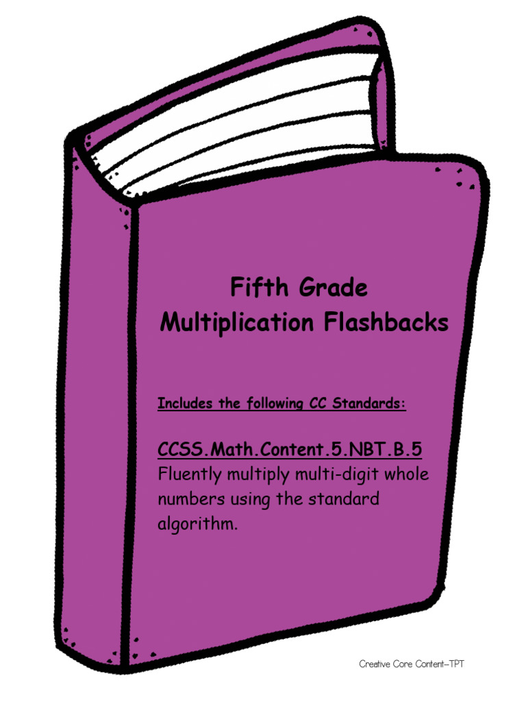 Multiplication Flashbacks Common Core Aligned | PDF | Games ...