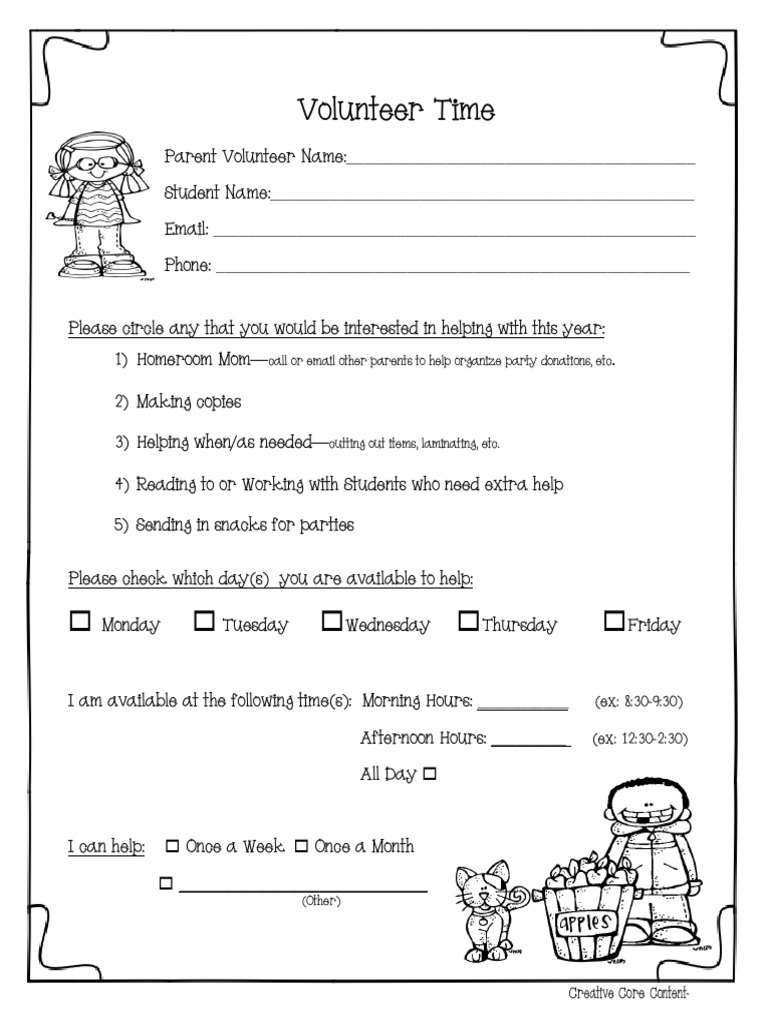Open House Parent Handouts | PDF