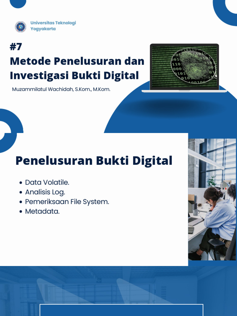 Pert7-Metode Penelusuran Dan Investigasi Bukti Digital | PDF | Komputer