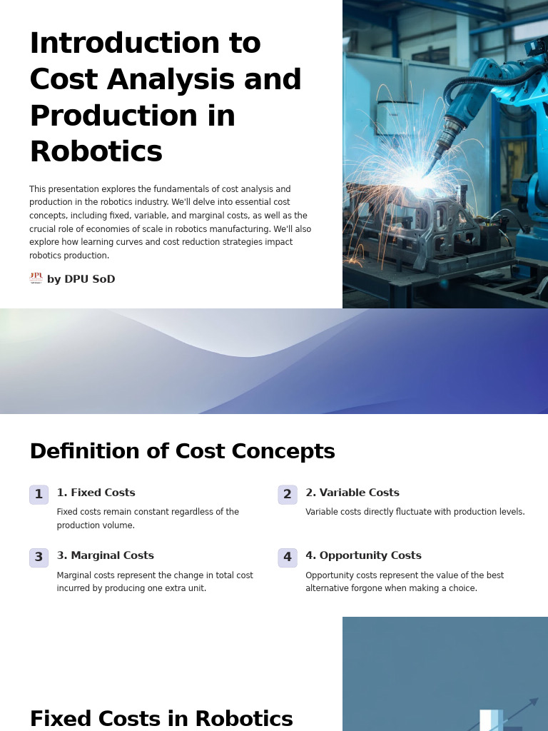 Module2a Introduction To Cost Analysis and Production in Robotics | PDF ...