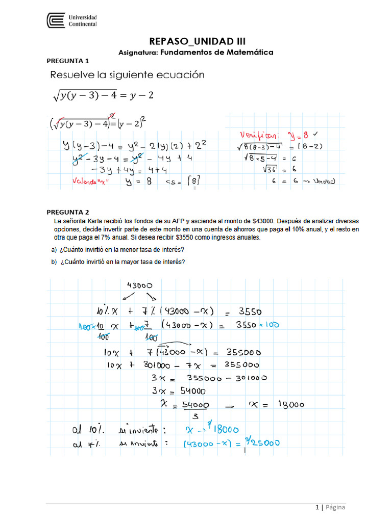 Repaso - Unidad Iii | PDF