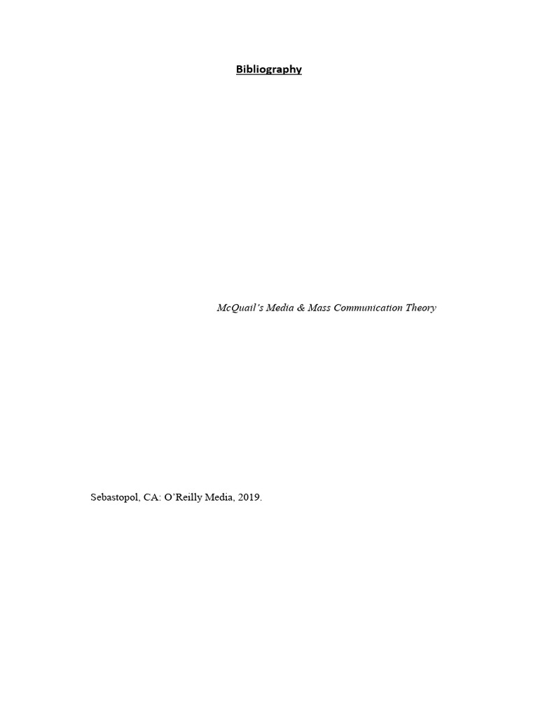 Comprehensive Media Studies Bibliography | PDF | Human Communication ...