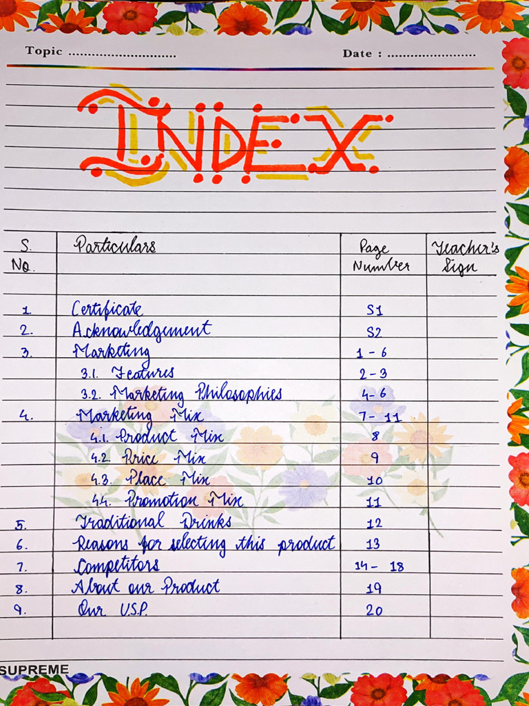 Business Studies Project Pdf