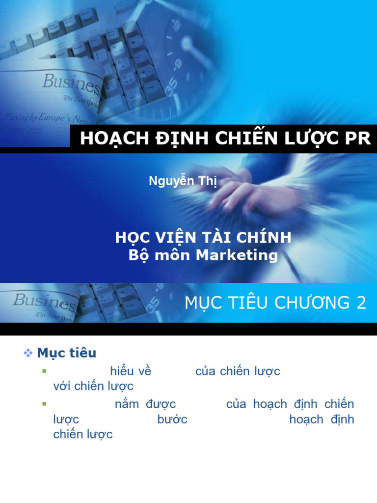 Hoach Dinh Chien Luoc PR - VN | PDF