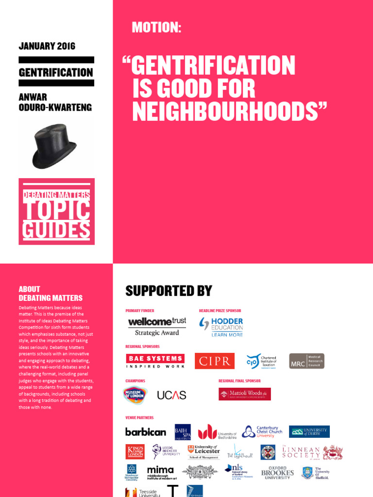 DM Topic Guides Gentrification Spring | PDF | Poverty | Poverty ...