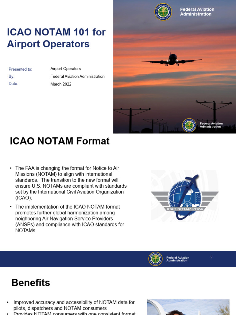 ICAO NOTAM Format for Airport Operators | PDF | Federal Aviation ...