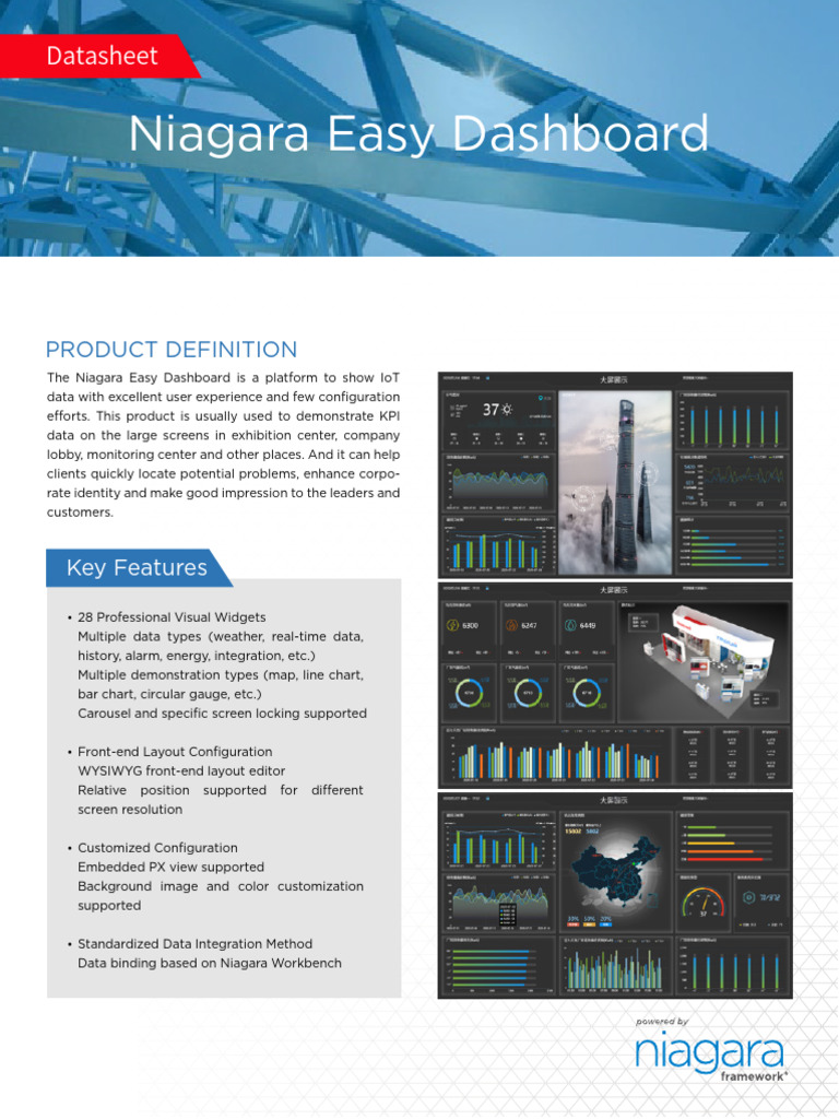 Niagara - Easy - Dashboard - Datasheet-En V1 | PDF | Display Resolution ...