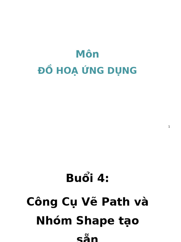 Buoi 04 - Pen Tool - Custom Shape | PDF