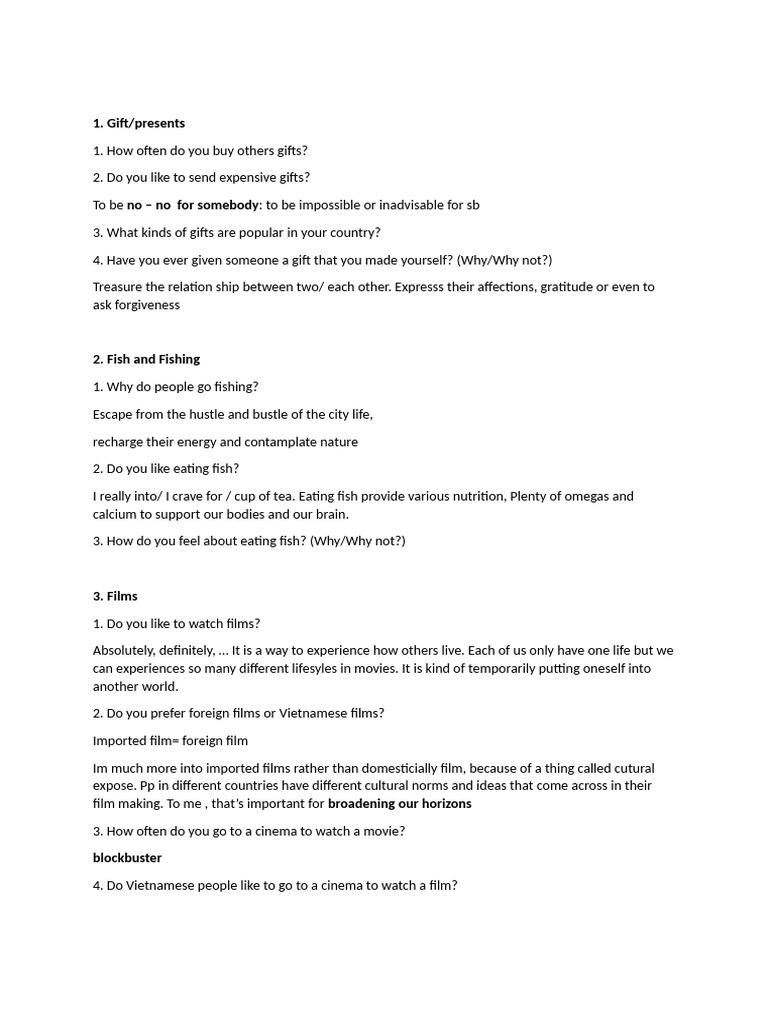 Ielts Speaking Practice | PDF | Clothing