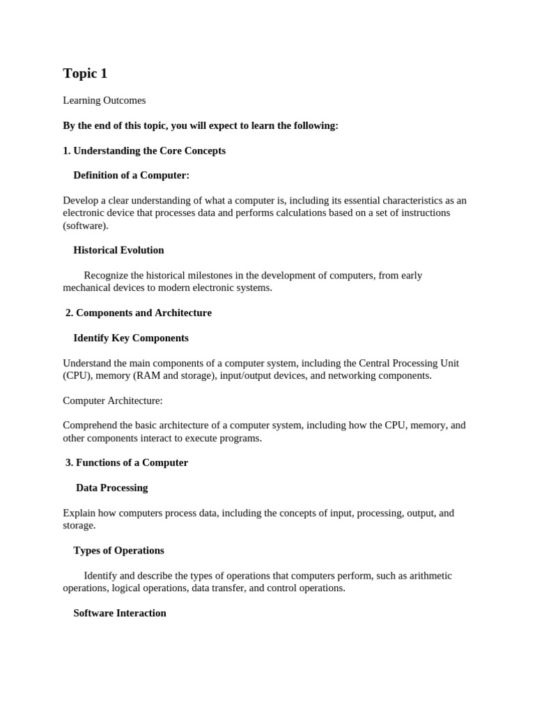 Comp 101 PDF | PDF | Input/Output | Computer Data Storage