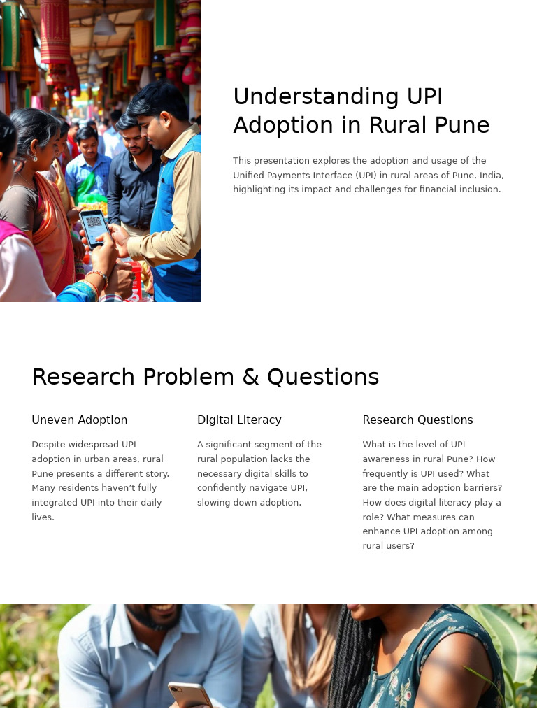 UPI Adoption Challenges in Rural Pune | PDF | Literacy