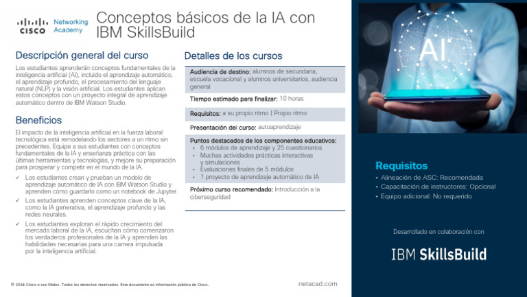 Spanish AI Fundamentals With IBM SkillsBuild v1 0 Overview | PDF | Inteligencia artificial ...