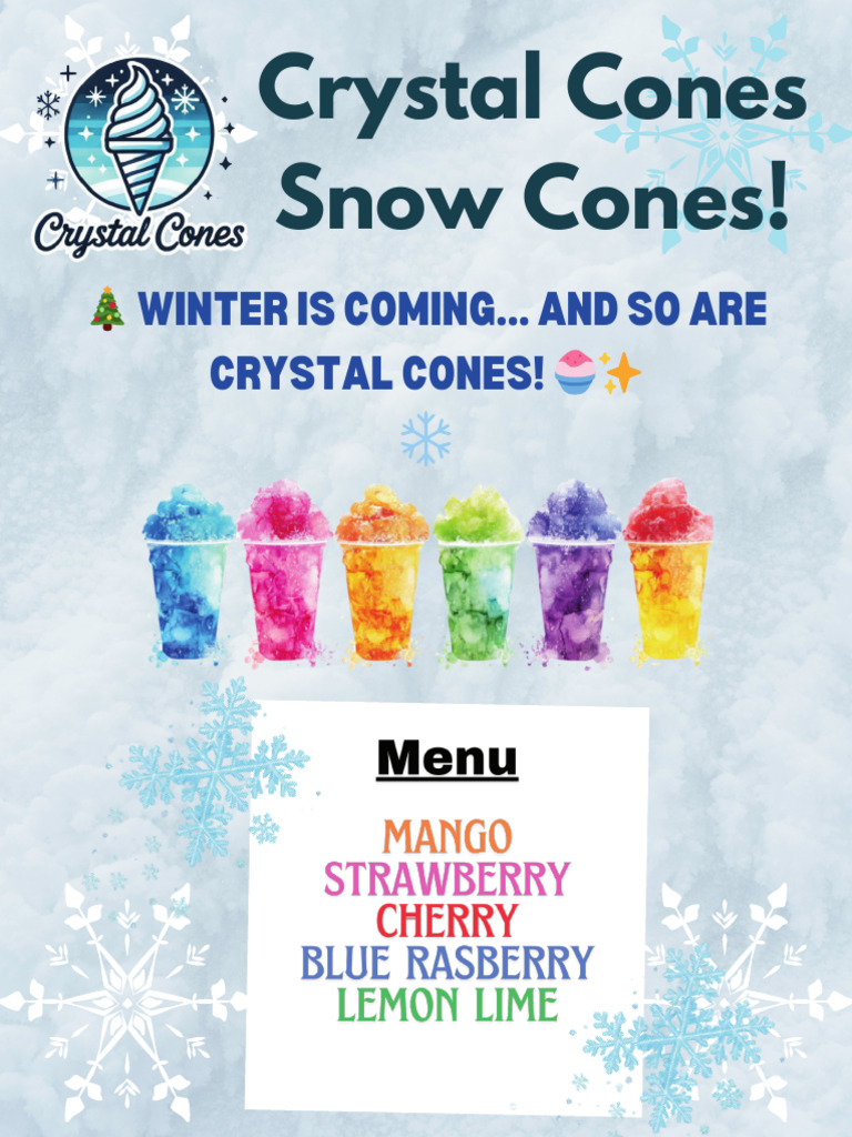 Snow Cone Poster #4 | PDF | Home & Garden