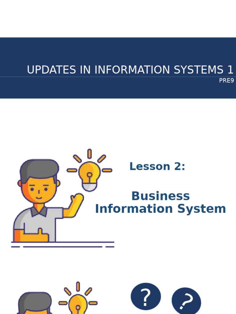 Lesson 2 - Business Information System | PDF | E Commerce | Virtual Reality