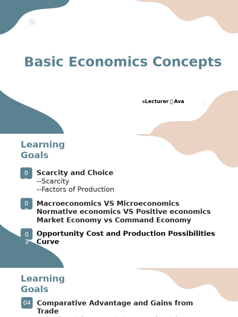 Essential Economics Concepts Explained | PDF | Economics | Opportunity Cost