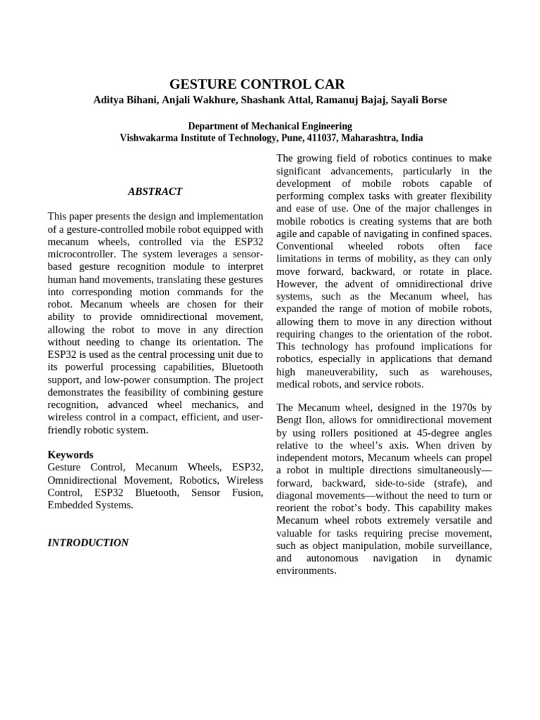 CP_Report_Mechatronics | PDF | Robotics | Robot