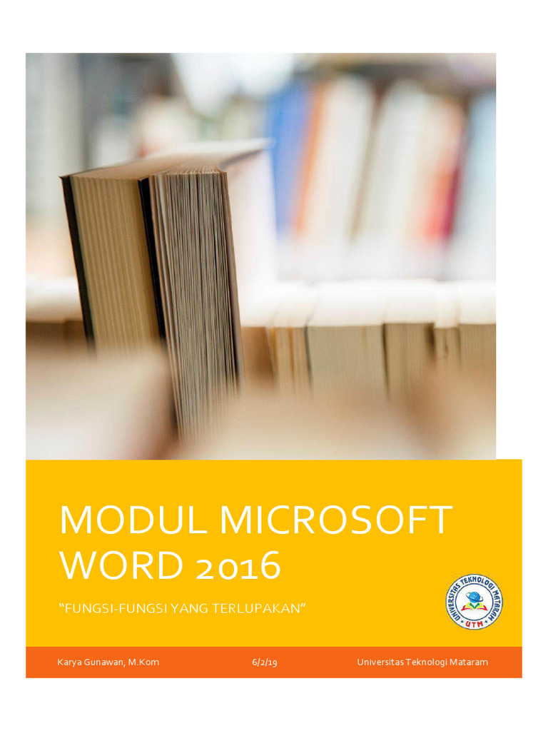 Modul Ms. Word 2016-Dikompresi | PDF | Komputer