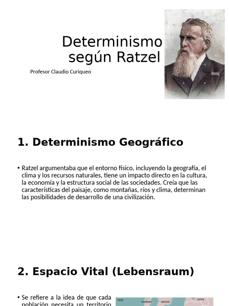 Determinismo Geográfico de Ratzel | PDF
