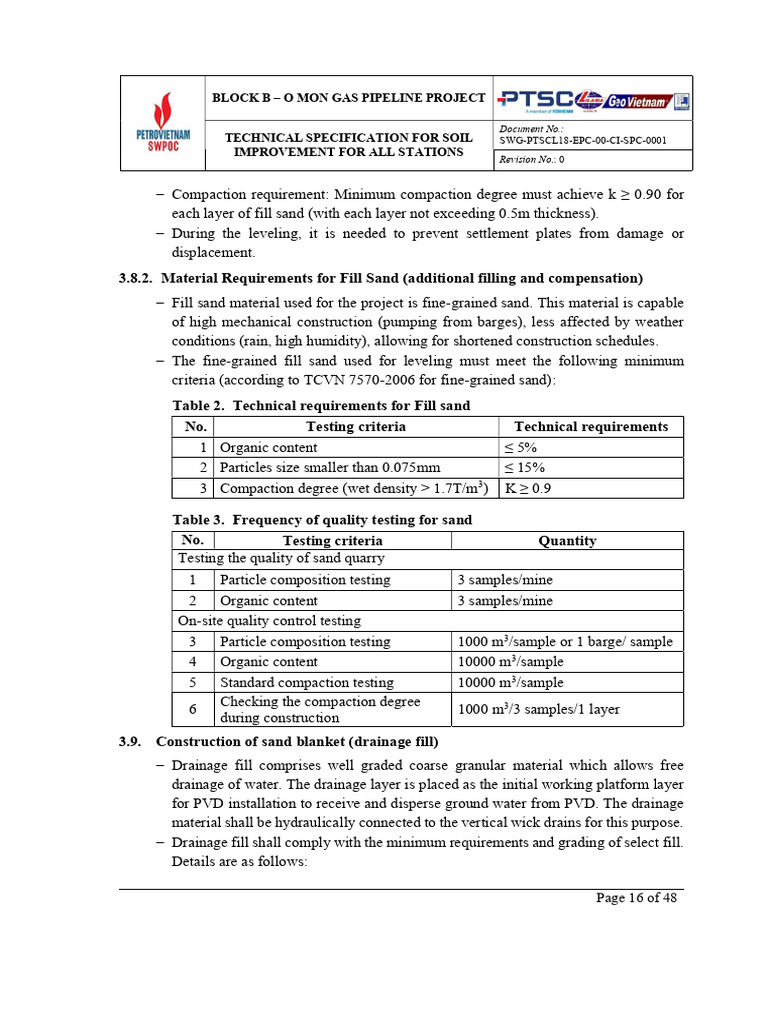 Spec cat | PDF | Sand | Drainage