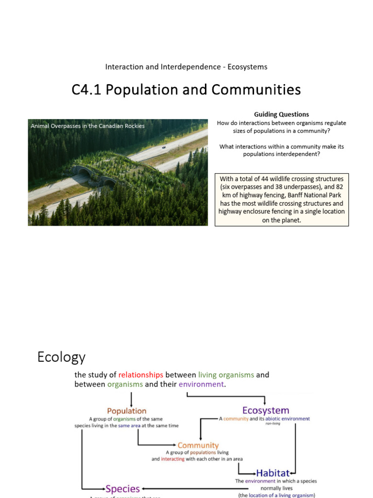 c4.1 Populations and Communities | PDF | Chi Squared Test | Statistical ...