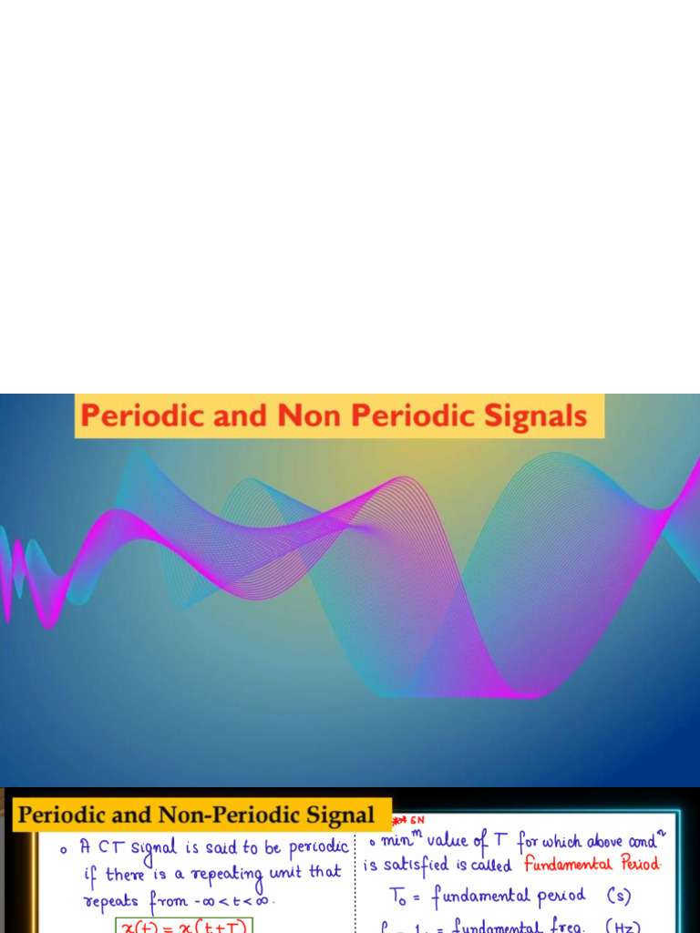 Lecture-07 Periodic and Non-Periodic Signals | PDF