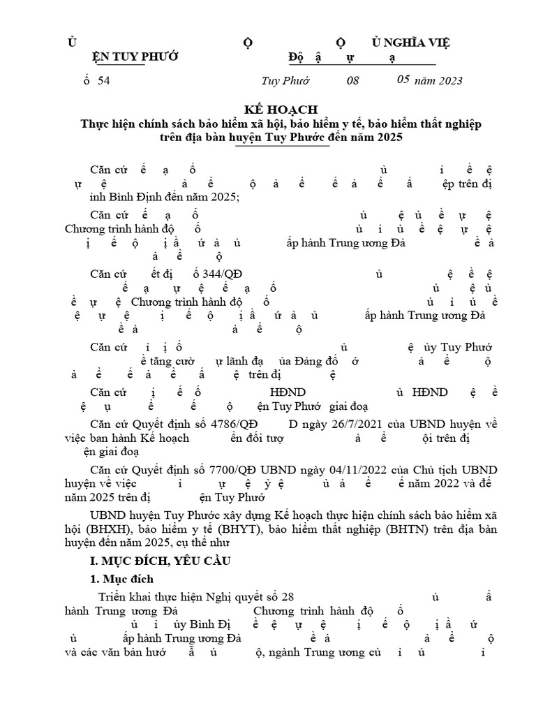 Khub Thuc Hien BHXH Bhyt Den Nam 2025 | PDF