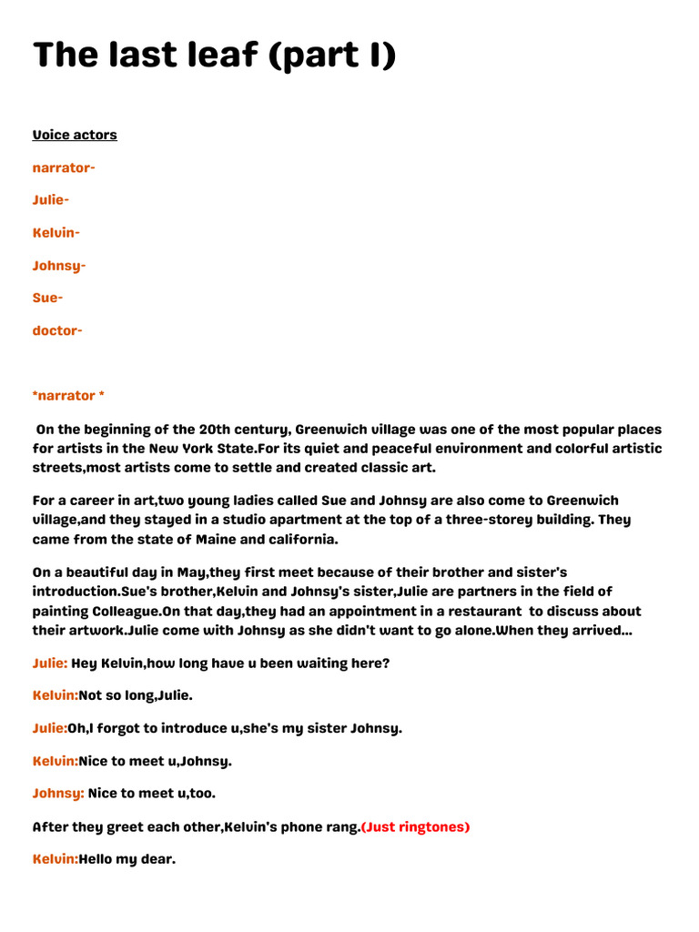 The last leaf (1) | PDF