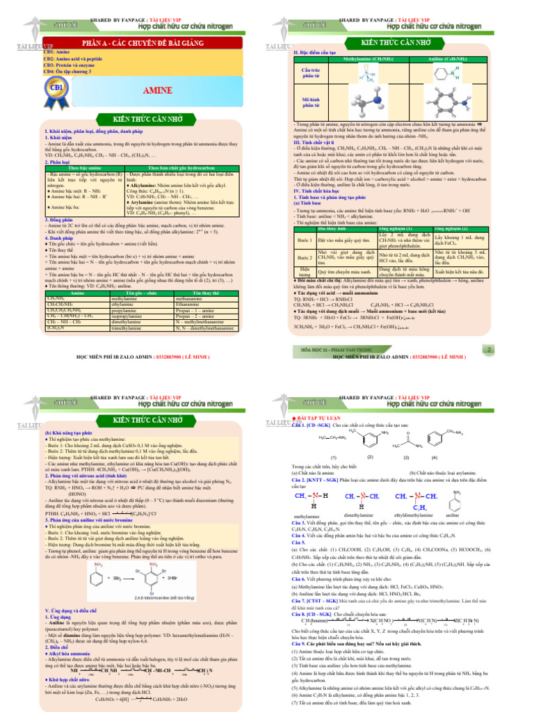 (Tá 01) HÃ A 12-CHÆ Æ NG 3-Há P CHáº T CHá A NITROGEN-Ä Á PDF | PDF