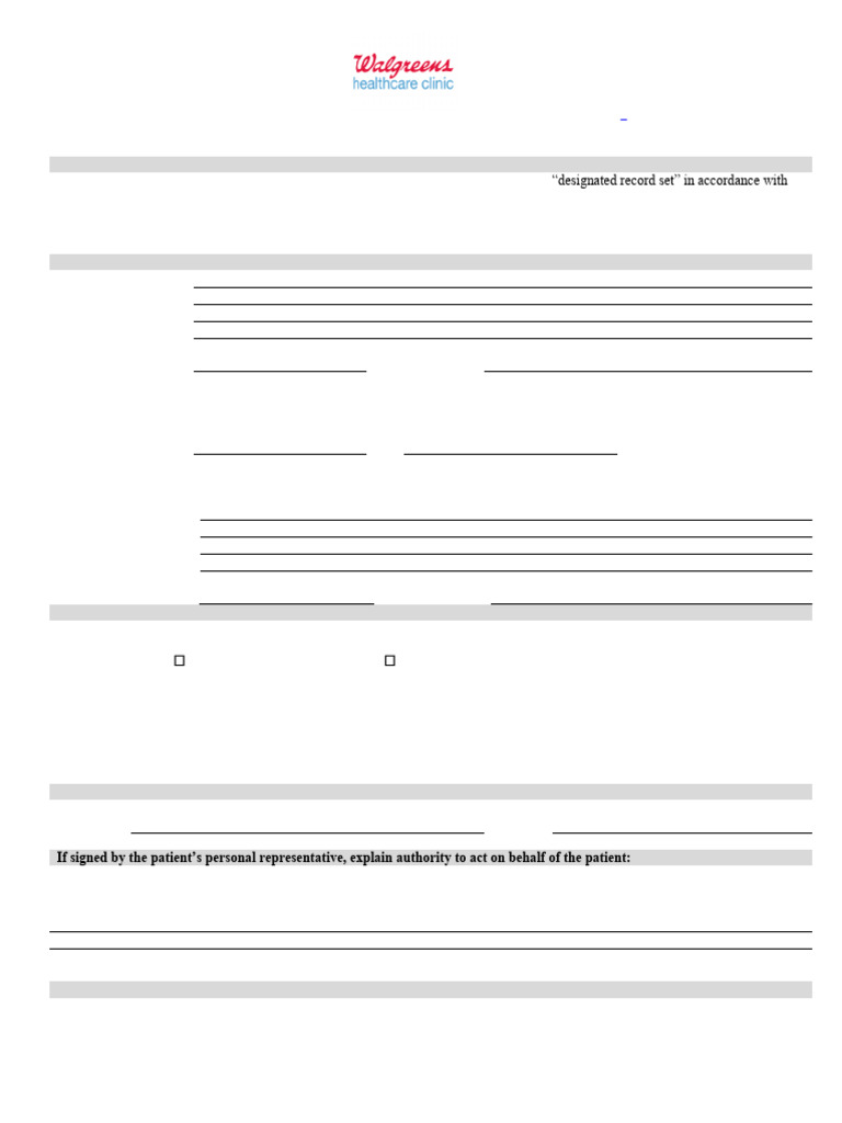 Forms Request of Information Access Form | PDF | Health Insurance ...