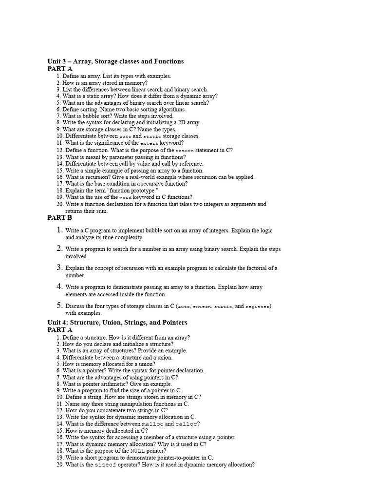 Ques Bank | PDF | Pointer (Computer Programming) | Computer Program Ques Bank | PDF | Pointer (Computer Programming) | Computer Program