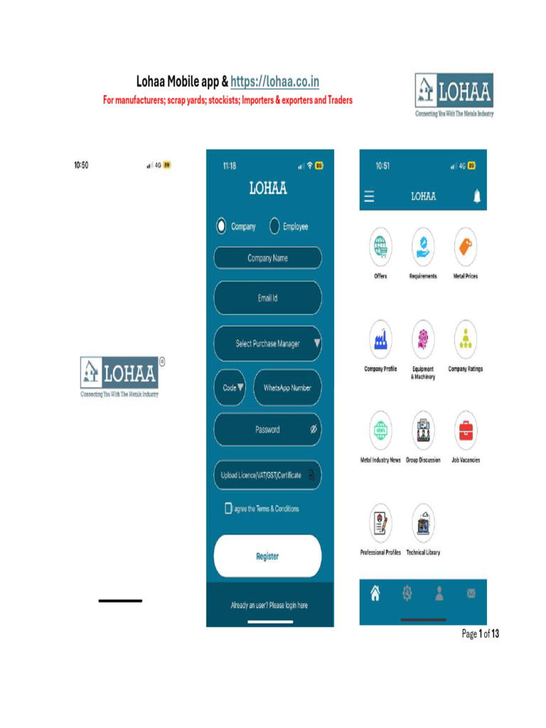LOHAA Mobile App 2024 09 07 | PDF | Scrap | Metals
