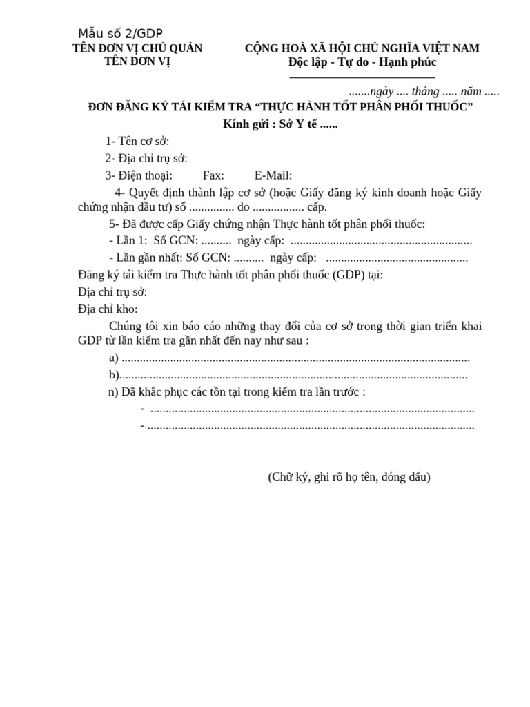 Mau So 2 - Tai Kiem Tra GDP 4820179 | PDF