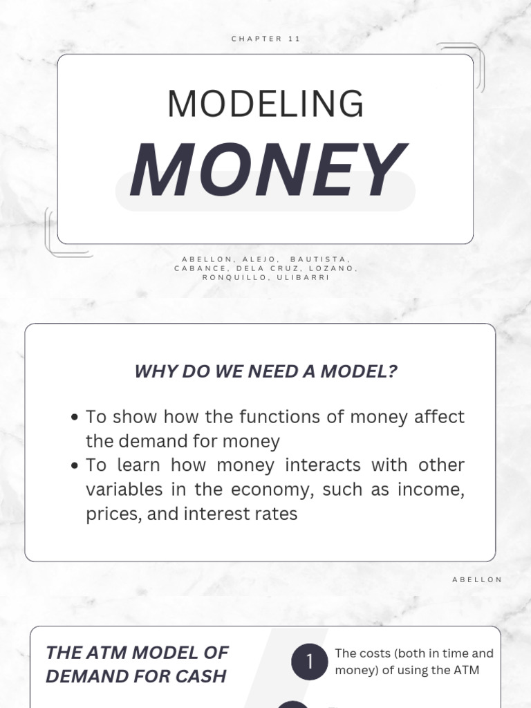 Modeling Money | PDF | Demand For Money | Interest
