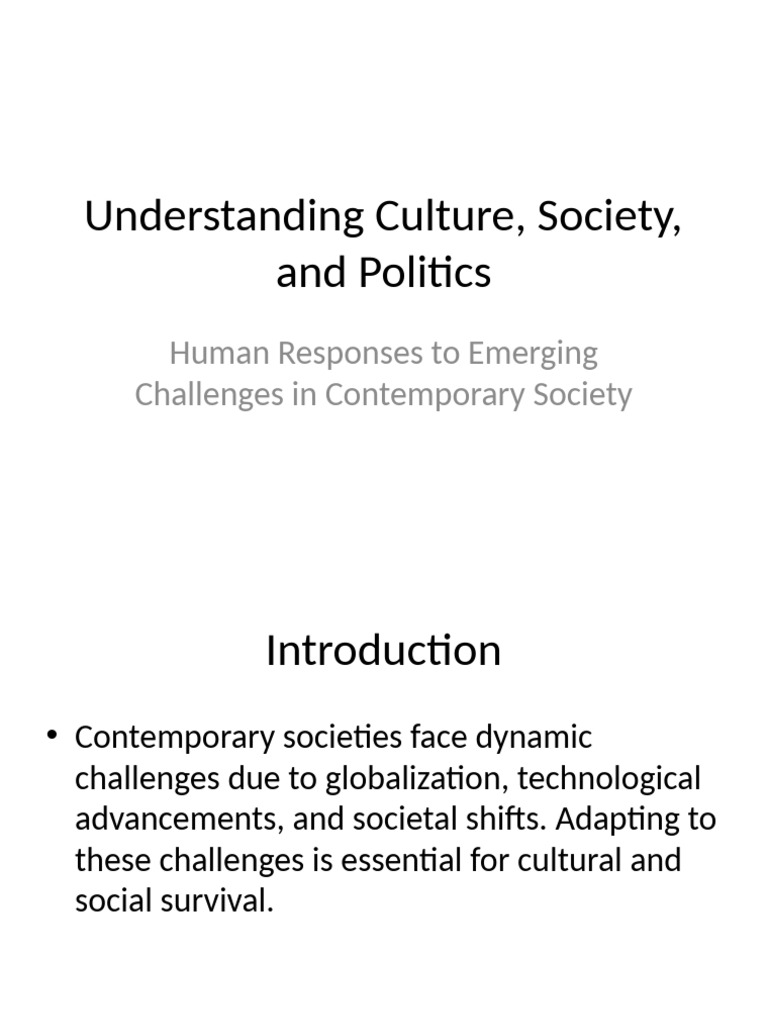 Human Responses To Challenges | PDF